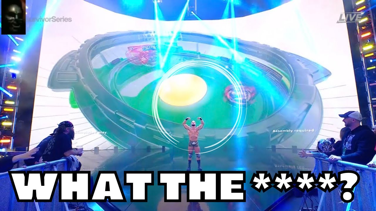 Austin Theory Beyblade Advertisement Entrance at WWE Survivor Series ...