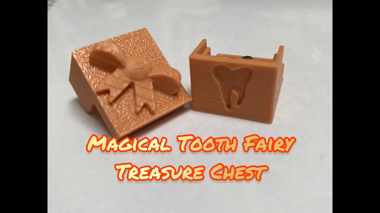 Magical Tooth Fairy Treasure Chest - 3D Printable Kids' Tooth Box with ...