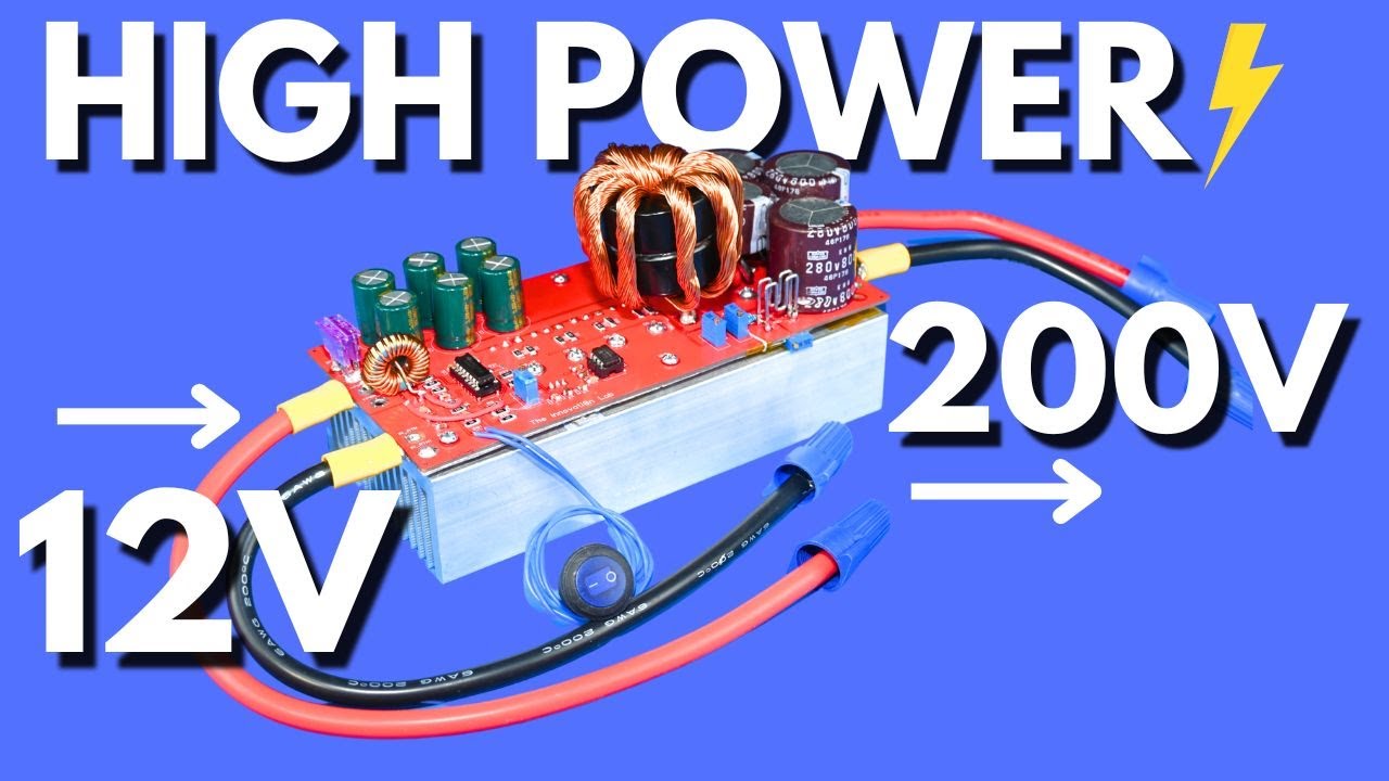 Build a High Power DIY DC to DC Boost Converter in Minutes! Step-by ...