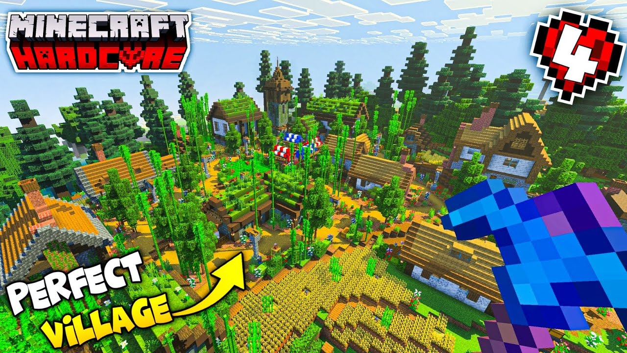 I Transformed a Flat Land into the Perfect Minecraft Village! 🏞️ ️🏡 ...