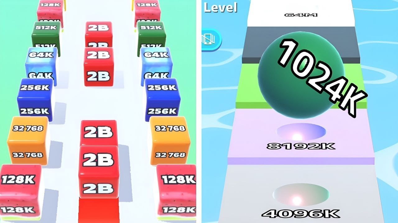 Jelly Run 2048 📛 Ball Run Infinity 1024K - YouTube