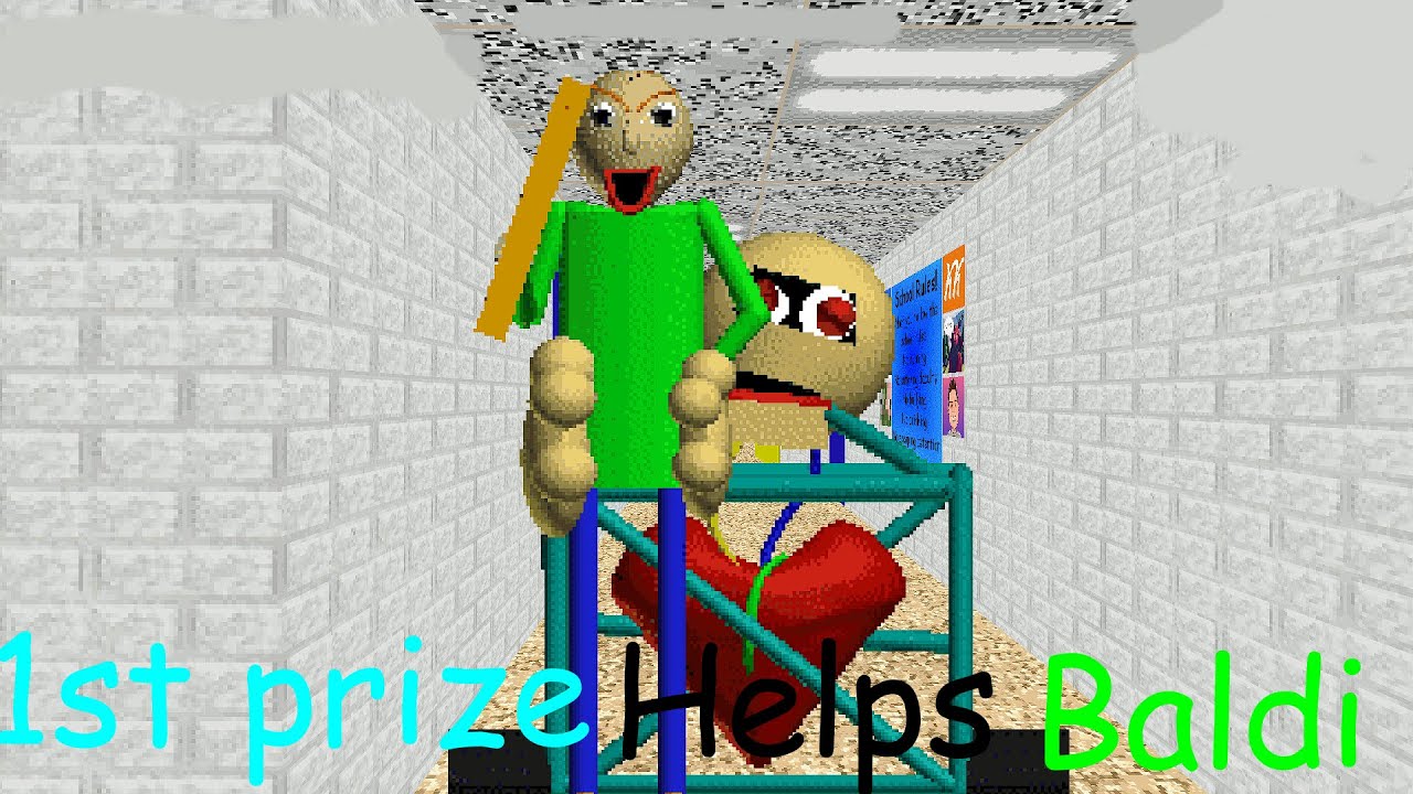 1st prize helps baldi (Baldi Mod) - YouTube
