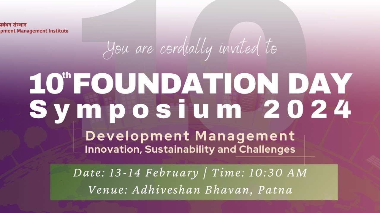 10th Foundation Day Symposium Celebration - YouTube