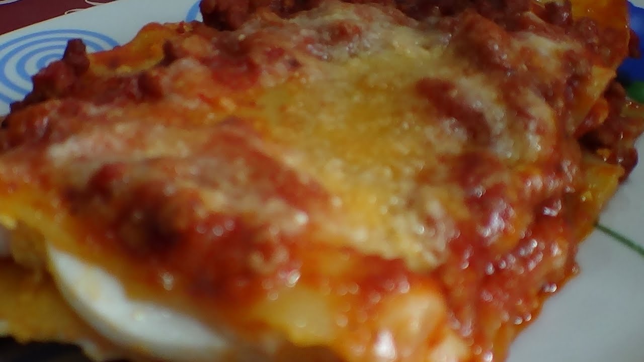 Lasaña facil paso a paso, receta italiana. - YouTube