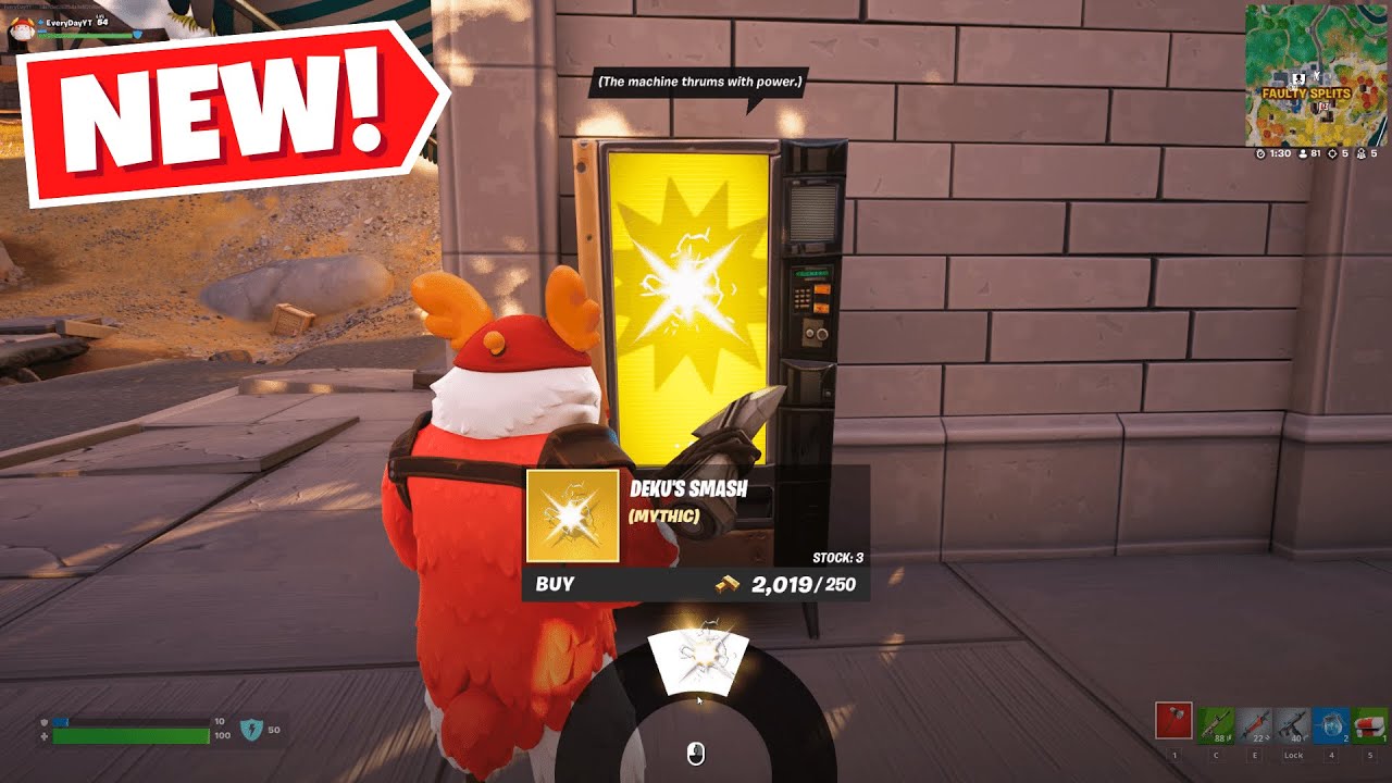 Fortnite NEW Super-Functioning Vending Machine - YouTube