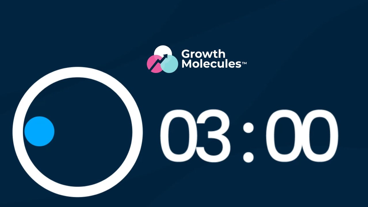 3 minute Countdown Timer by Growth Molecules - YouTube