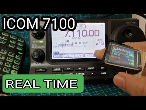 ICOM. IC-7100 REAL TIME USING RADIO - YouTube