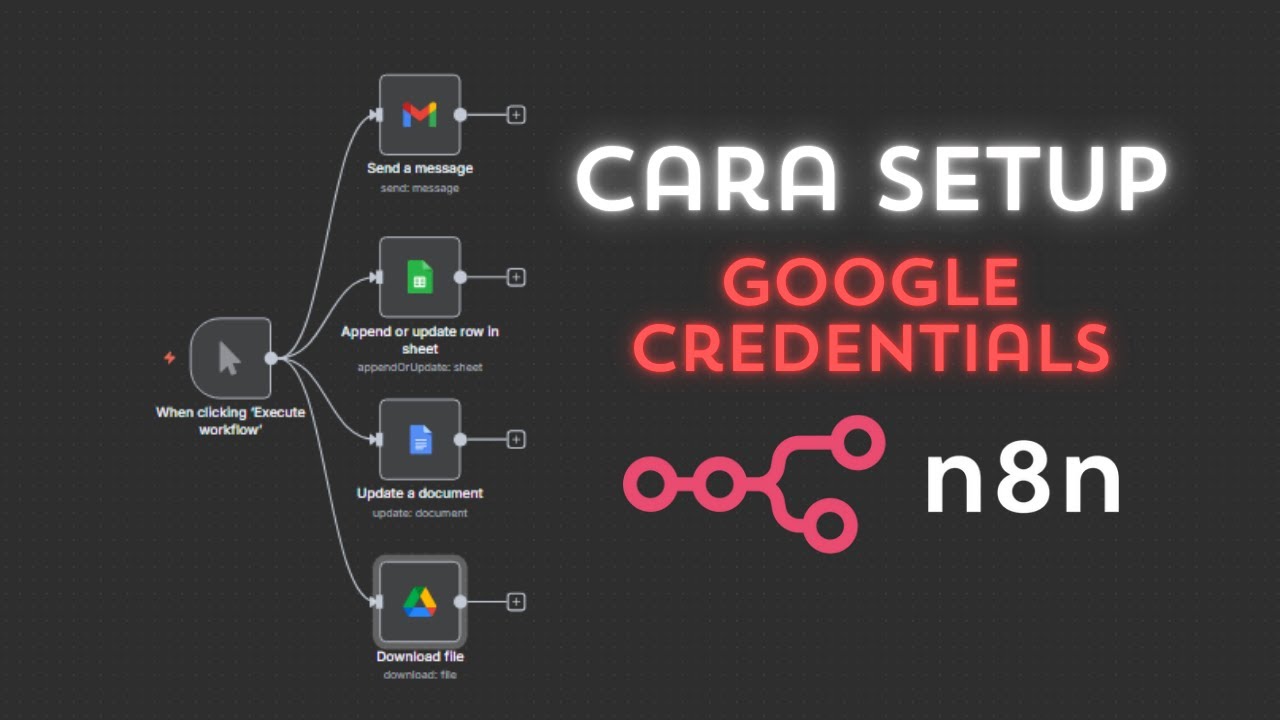 Cara Setup Google Credentials ke N8N Lengkap! (Sheets, Gmail, Drive, Docs) - YouTube