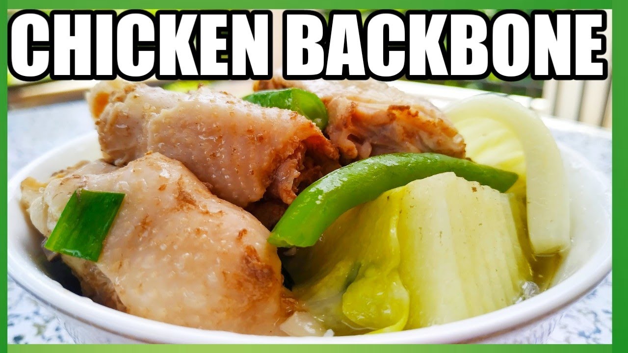 CHICKEN BACKBONE SOUP RECIPE - YouTube