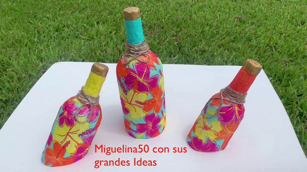 Cómo hacer Botellas de Papel by Miguelina50🚀 - YouTube
