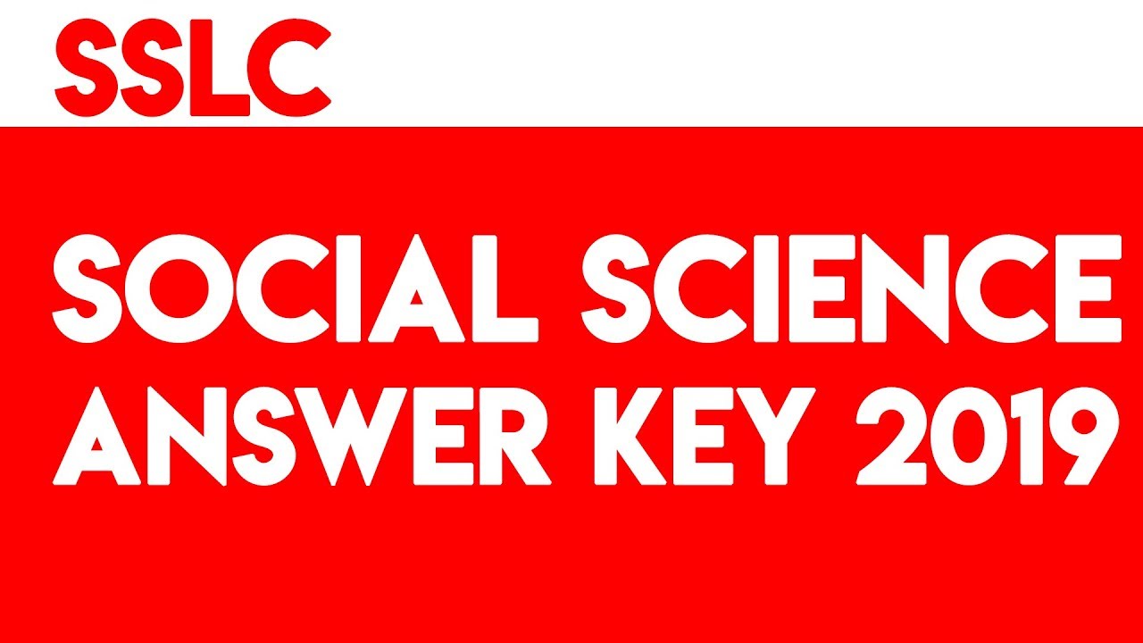 Sslc Social Science Answer Key 2019 YouTube sslc-social-science-answer-key-2019-youtube