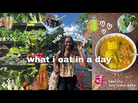 HIGH RAW VEGAN what I eat in a day | nutritious, cozy recipes - YouTube