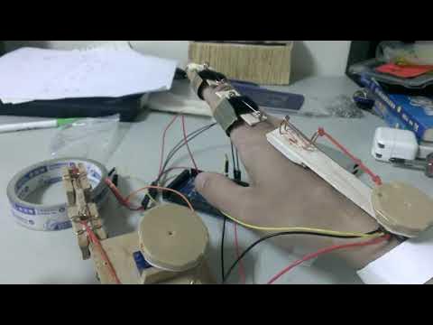 Arduino Robot Hand Controlled By Real Hand,this is big technology ...