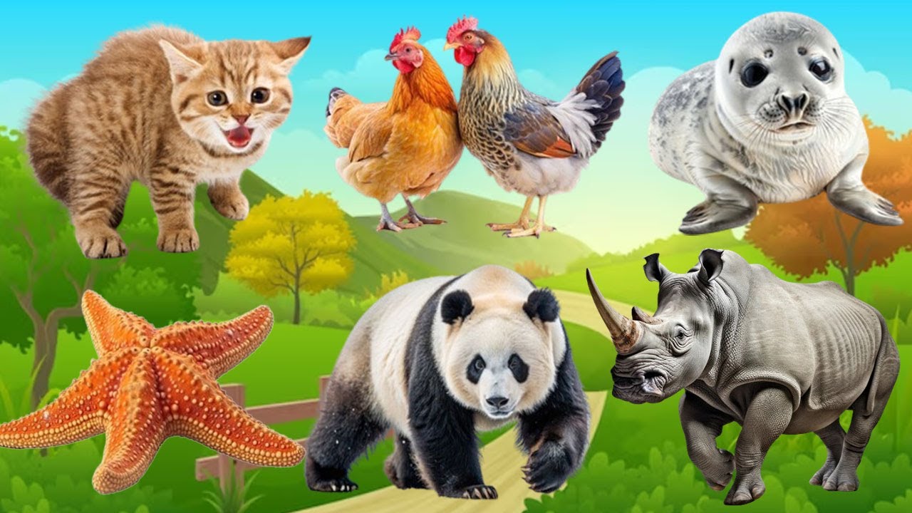 Love The Life Of Cute Animals Around Us: Hedgehog, Orca, Rooster ...