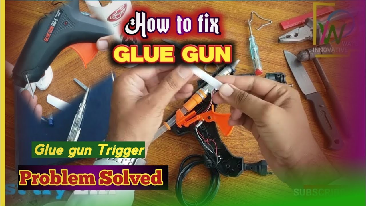How to Repair a Glue gun Trigger | Glue gun Repair - YouTube