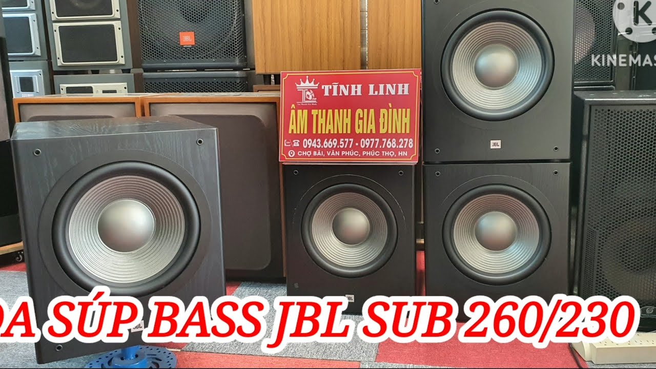 Loa Trầm JBL SUB 260P/230-C Bát 30 ,(Nhập China) full Thùng hộp Bh /12t ...