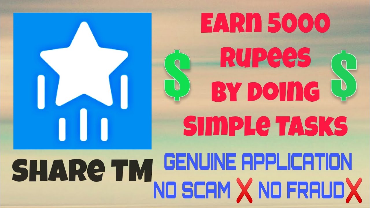 Earn 5000 Rs In Paytm By Doing Simple Tasks ShareTM Application For Earn 5000 Rs In Paytm By Doing Simple Tasks ShareTM Application For