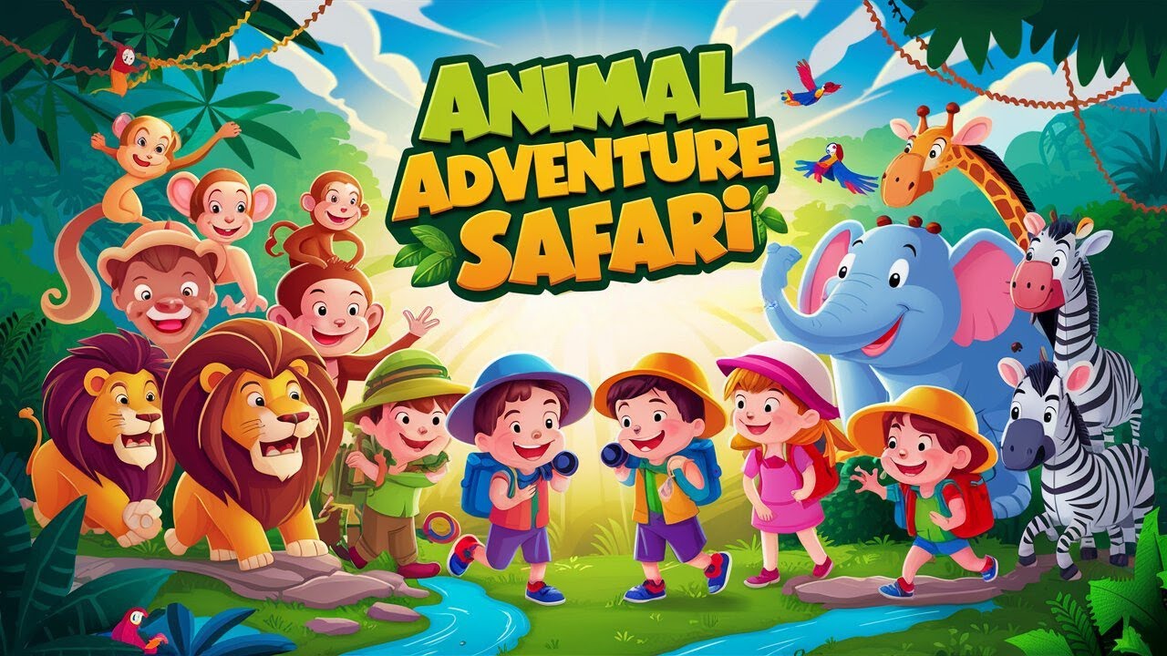Sing & Learn | Animal Adventure Safari Song for Children - YouTube