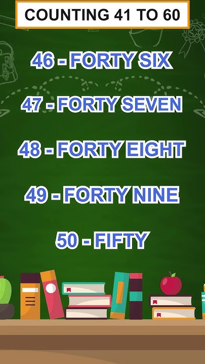 41 से 60 तक गिनती || 41 To 60 Counting || 41 se 60 tak Counting for Kids - YouTube