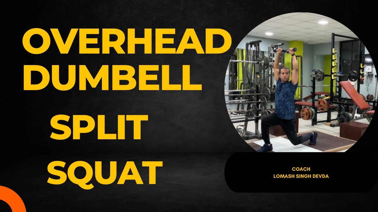 Overhead Dumbbell split squat and overhead barbell split squats tutorial - YouTube
