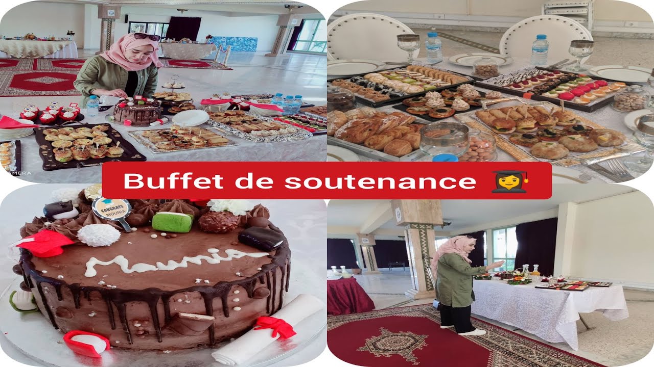 Buffet de soutenance {Layer cake} أعددت بوفيه حفل التخرج 👩‍🎓..شاركت ...