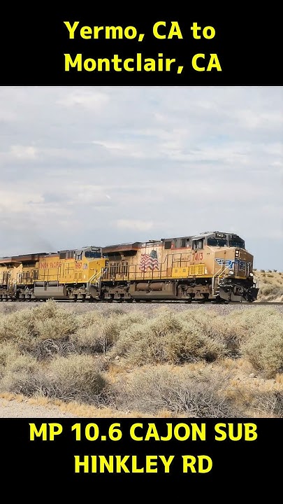UP 7413 WB MYRMC Yermo, CA to Montclair, CA 7-18-2024 - YouTube