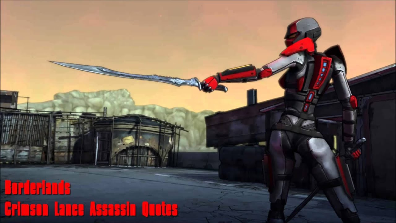Borderlands : Crimson Lance Assassin Quotes - YouTube