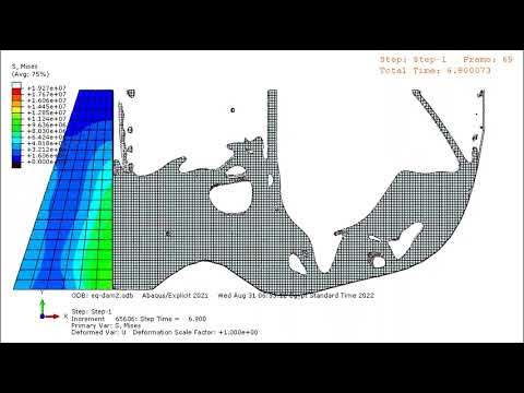 Abaqus (CEL),Fluid Structure Interaction (FSi) ,DAM - YouTube