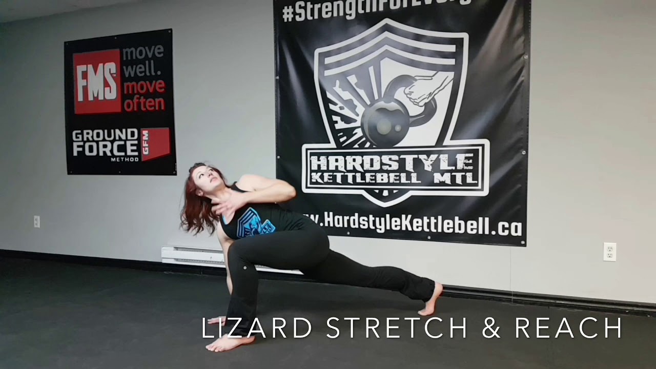 Lizard Stretch & Reach - YouTube