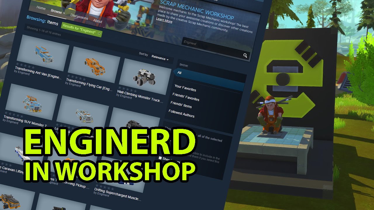 I'M BACK! With all my creations in the Workshop! - YouTube