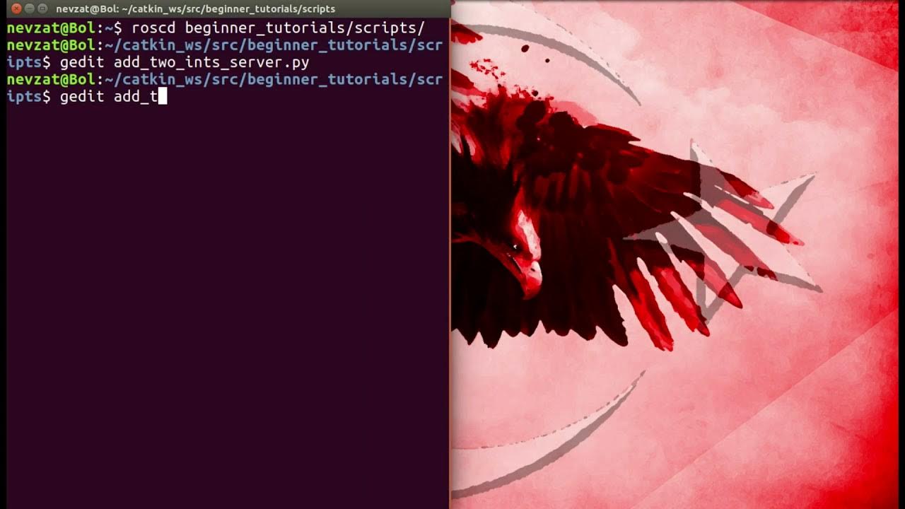 ROS26 Writing a Simple Service and Client (Python) - YouTube