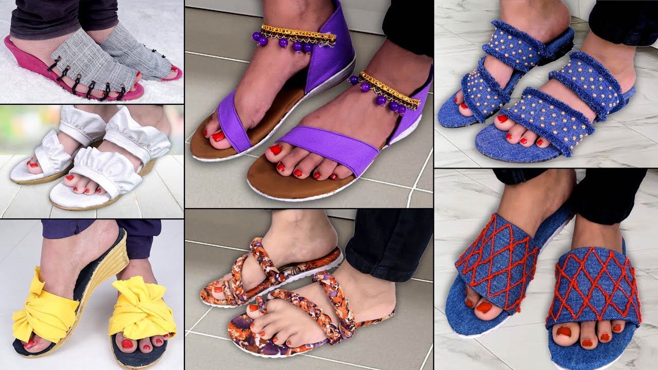 7 Old Jeans Sandal Recycle Ideas || Old Clothes Reuse || Best Out of ...