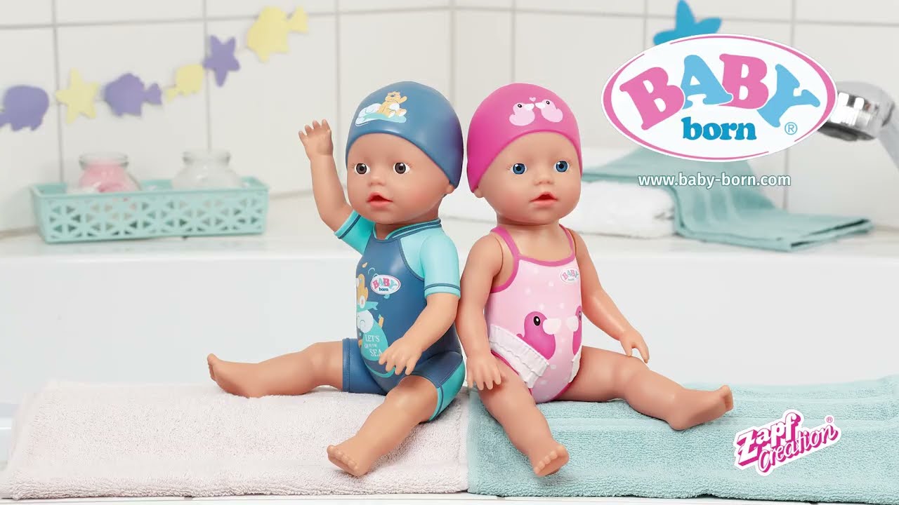 BABY born My First Swim Girl & Swim Boy - YouTube