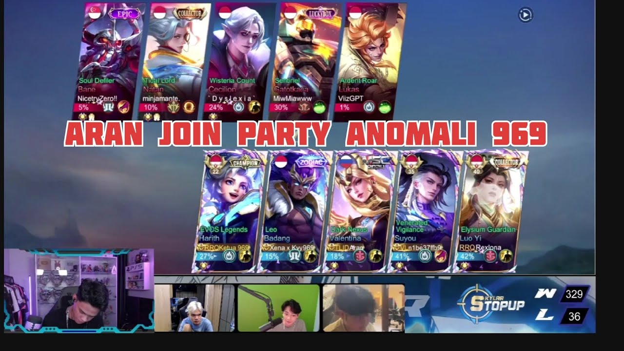 Aran join party ANOMALI 969| Strategi baru valentina exp - YouTube