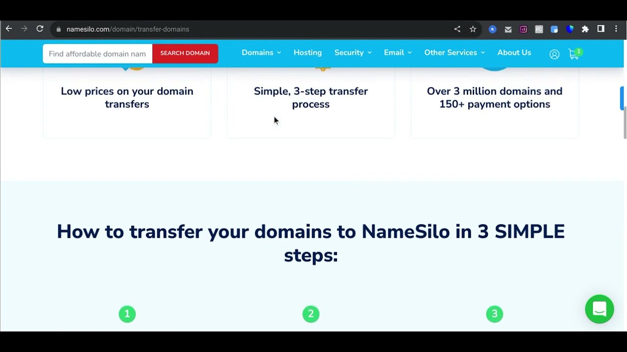 How to transfer a domain from NameCheap to NameSilo - YouTube