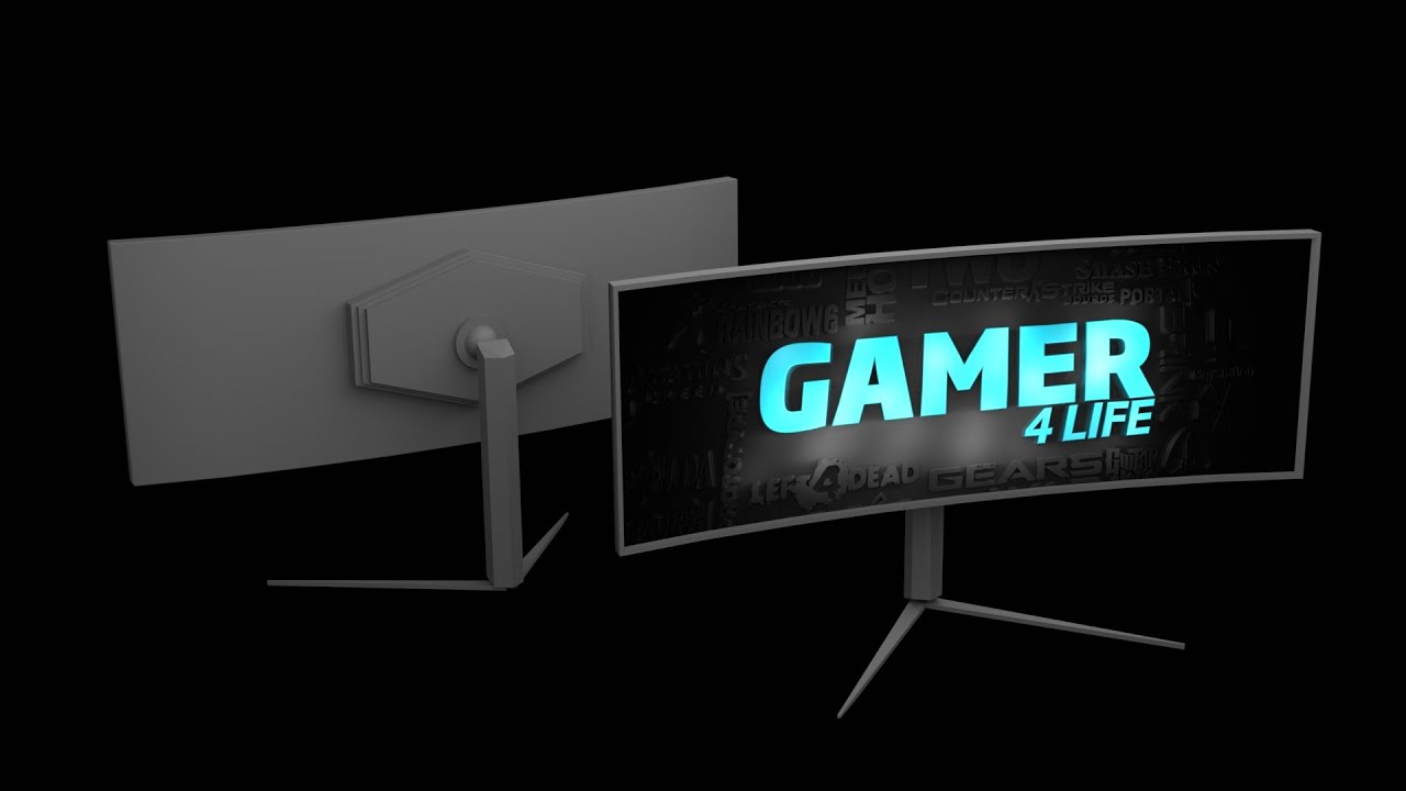 Tutorial Blender 3D Pemula - Modelling Monitor Gaming Curve - YouTube