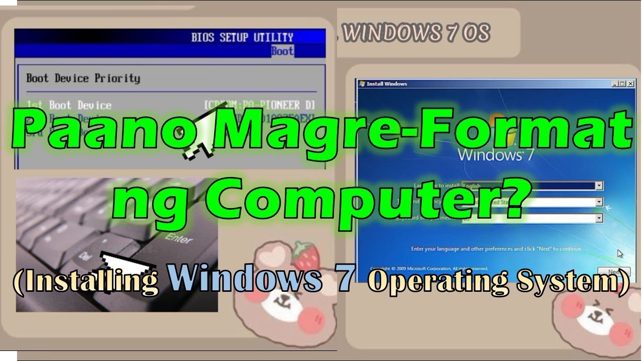 Paano Magre-format ng Computer? [Installing Windows 7 OS] - YouTube