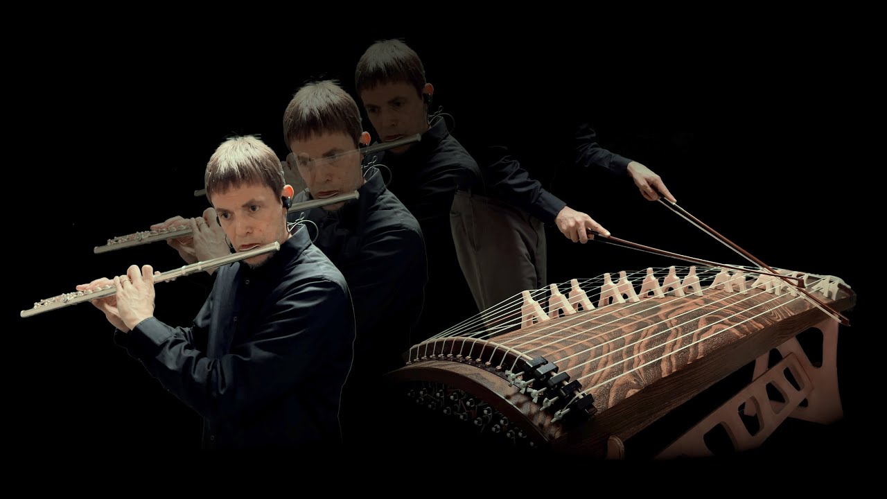 17-string bass koto and Flute「Soil and Sky - 土と空」by Scott Jordan - YouTube