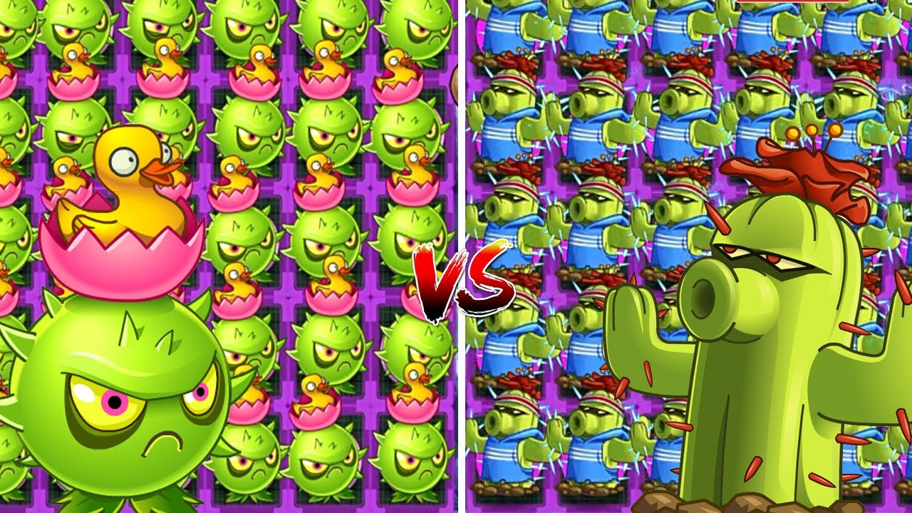 Plants vs Zombies 2 || Homing Thistle VS Cactus || PvZ 2 WHO WILL WIN ...