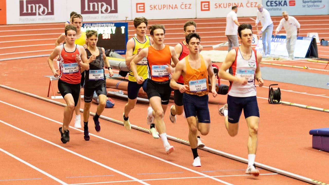 MČR INDOOR U20 OSTRAVA 2022 - Finále 800m - 1:58.16 - 6.místo - ADAM ...