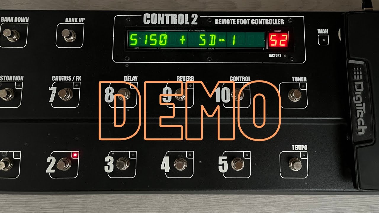 DIGITECH GSP 1101: PEAVEY 5150 + SD-1 DEMO - YouTube