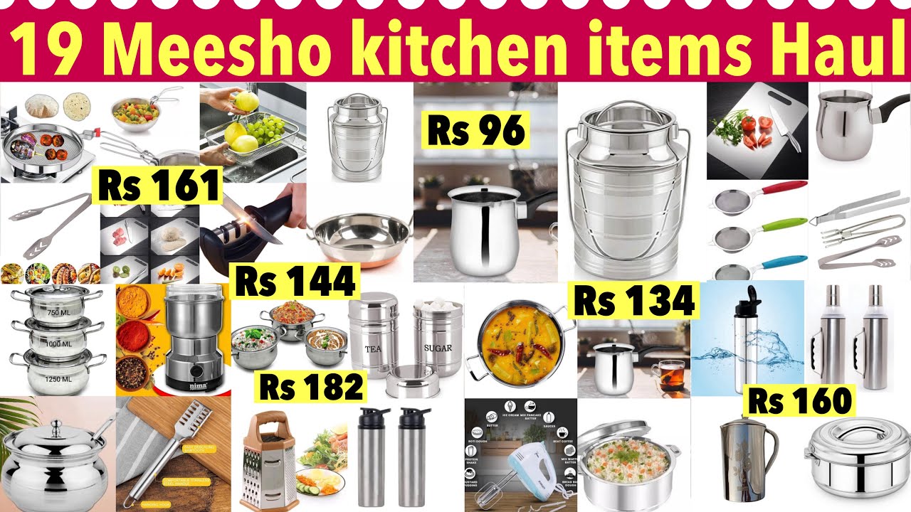 19 Meesho kitchen items Haul Part-10 | Starting At Rs 96/-💓| Meesho ...