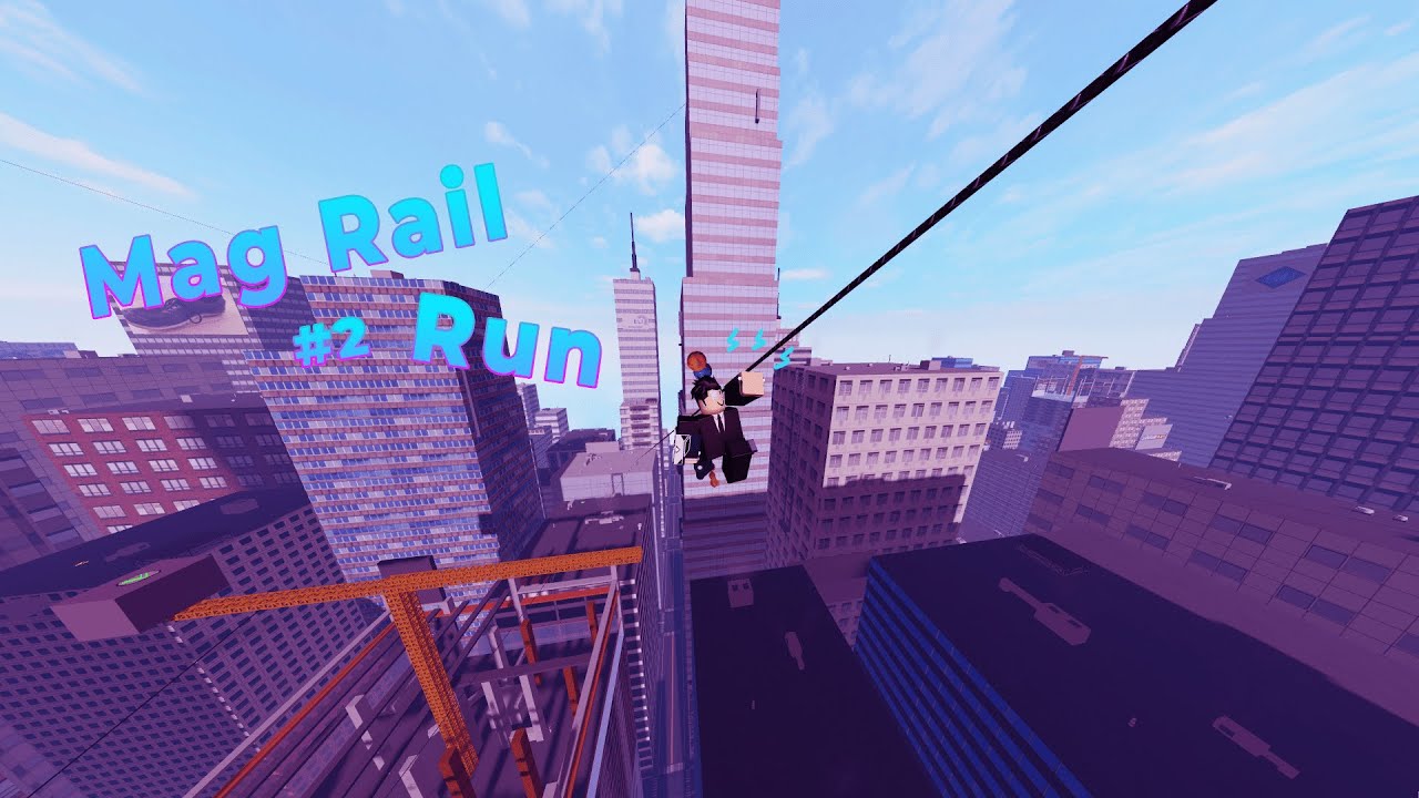 ROBLOX Parkour: Mag Rail Run #2 - YouTube