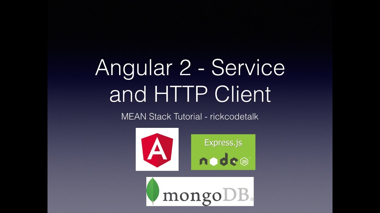 [MEAN Stack 教學] Angular 2 - Service與HTTP Client - YouTube