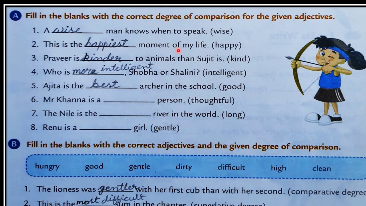 Class - 4 English Grammar Chapter - 9 Degrees of Comparison - YouTube