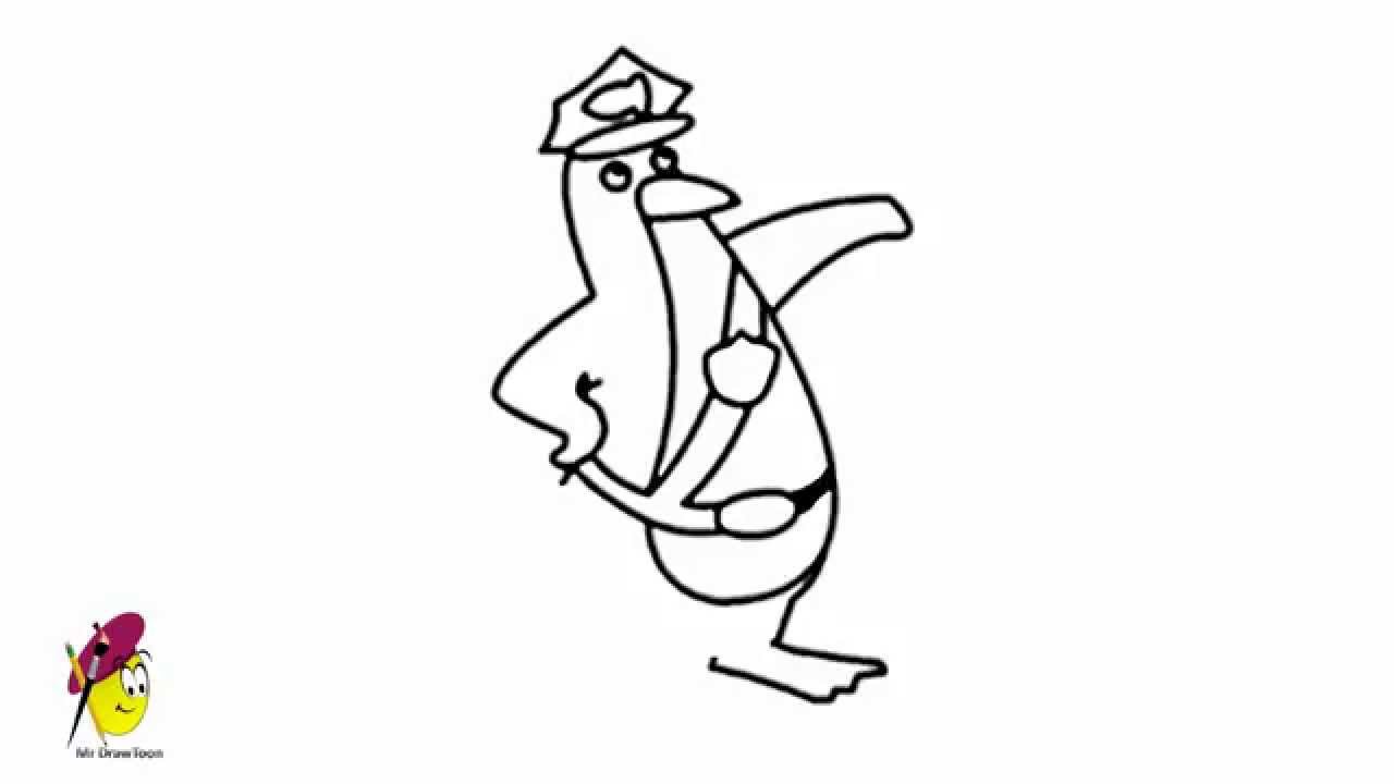 Henry the Penguin - Oswald - How to draw Henry the Penguin from Oswald ...