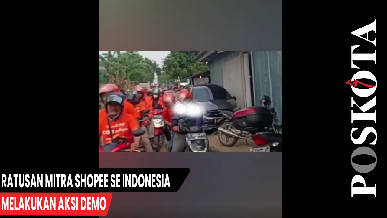 Ratusan Mitra Shopee Se Indonesia Melakukan Aksi Demo - YouTube