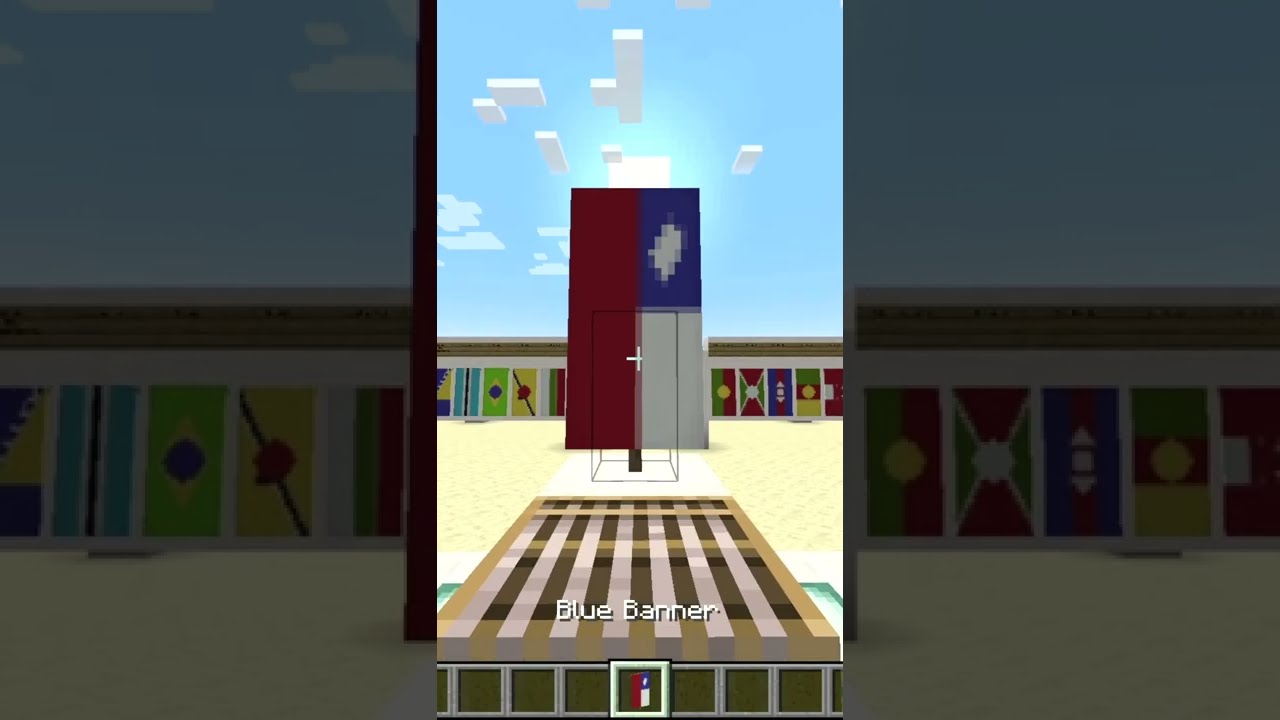 Chile Flag Minecraft Banner Tutorial #Shorts - YouTube
