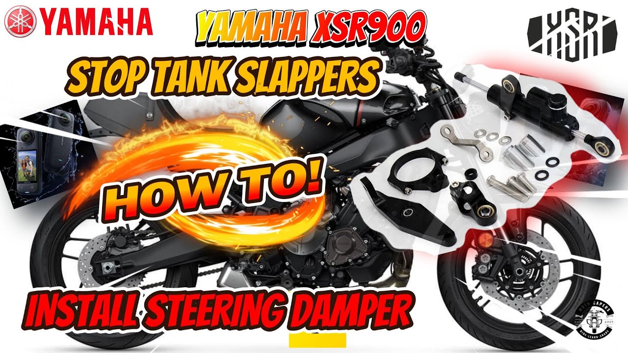 Yamaha XSR900 Steering Damper Install - Stop Tank Slappers!! - YouTube