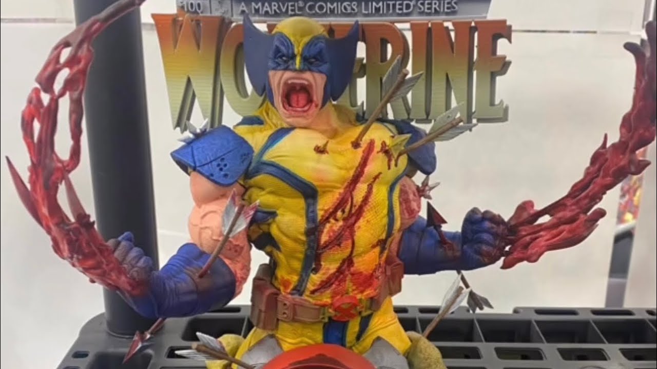3d print and paint of Wolverine tutorial wickedart 3dprinting painting ...